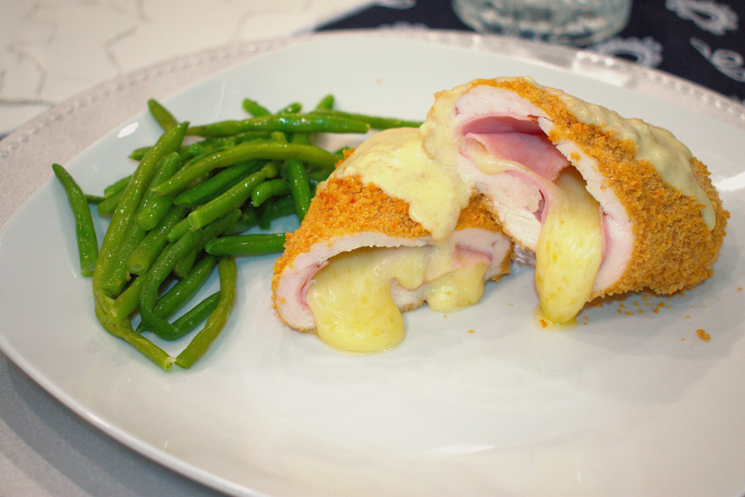 Chicken Cordon Bleu with Dijon Cream Sauce - The Wanna-Be Chef